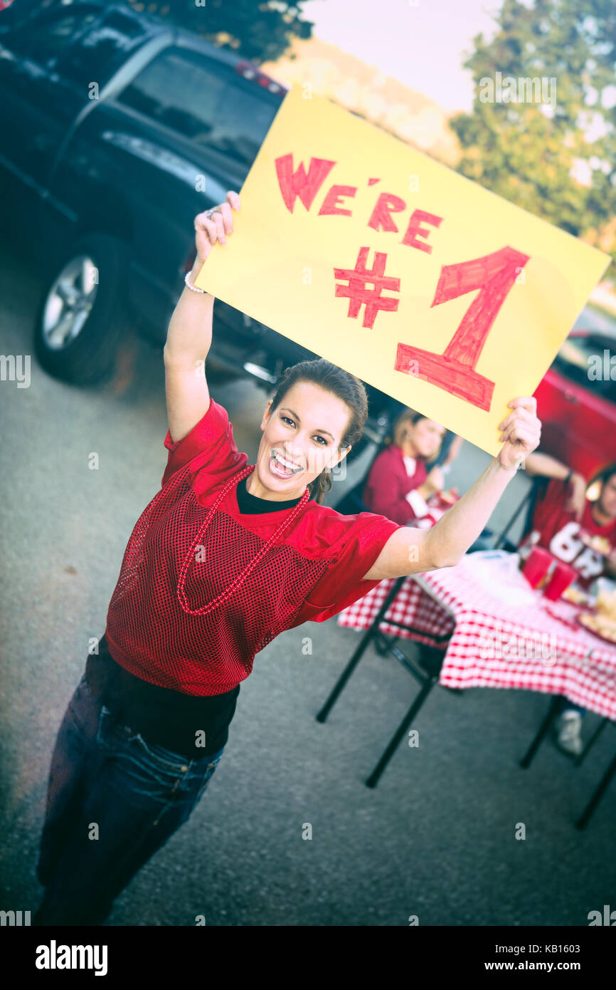 Number one fan football hi-res stock photography and images - Alamy