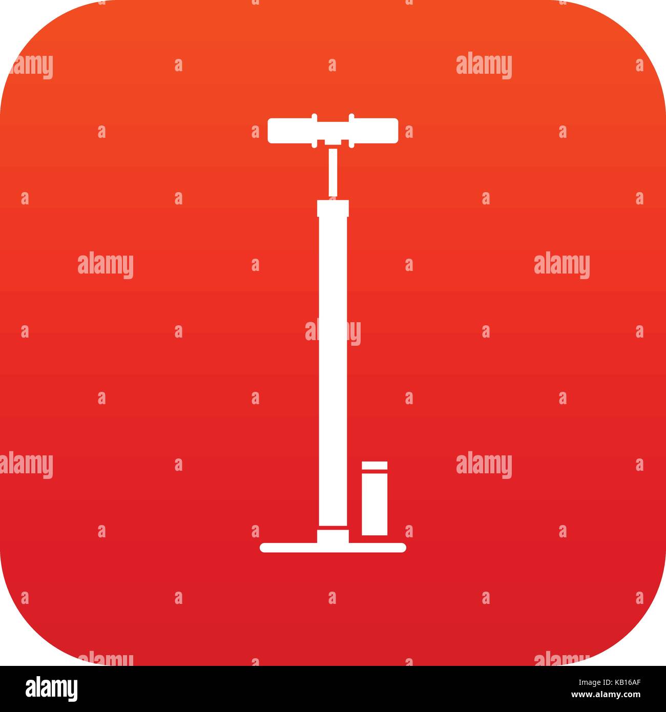 Bicycle pump icon digital red Stock Vector Image & Art - Alamy