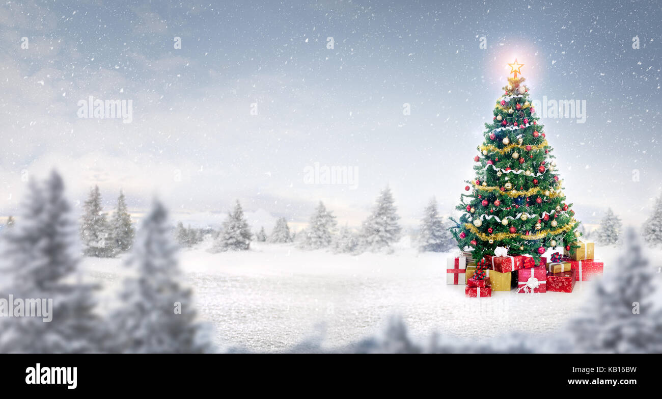 Abstract magical christmas tree hi-res stock photography and images - Alamy