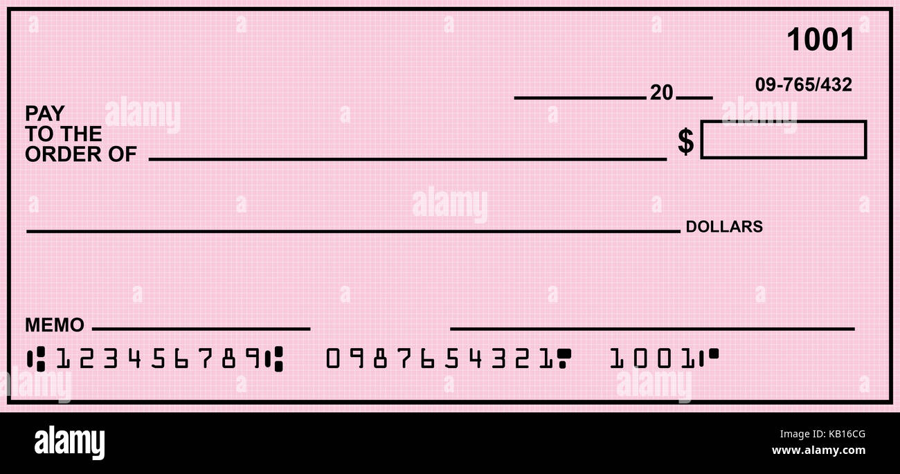 Personal Check Sample