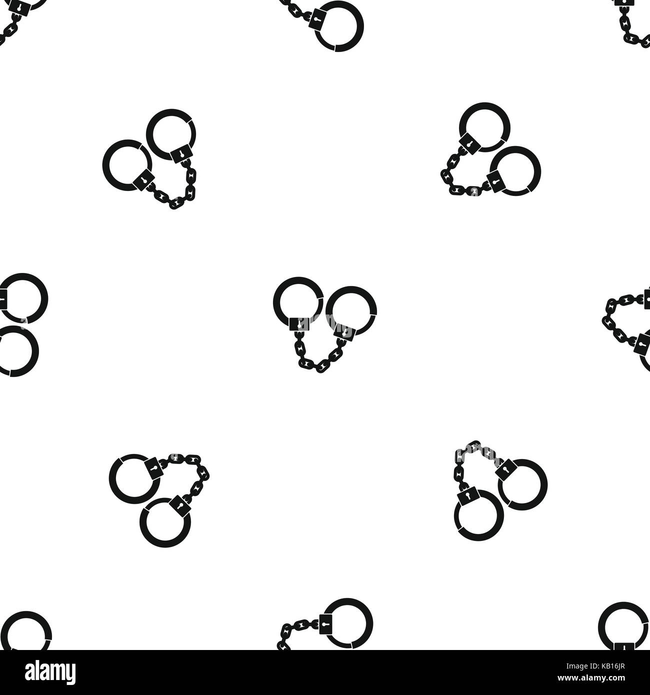 Handcuffs pattern seamless black Stock Vector Image & Art - Alamy