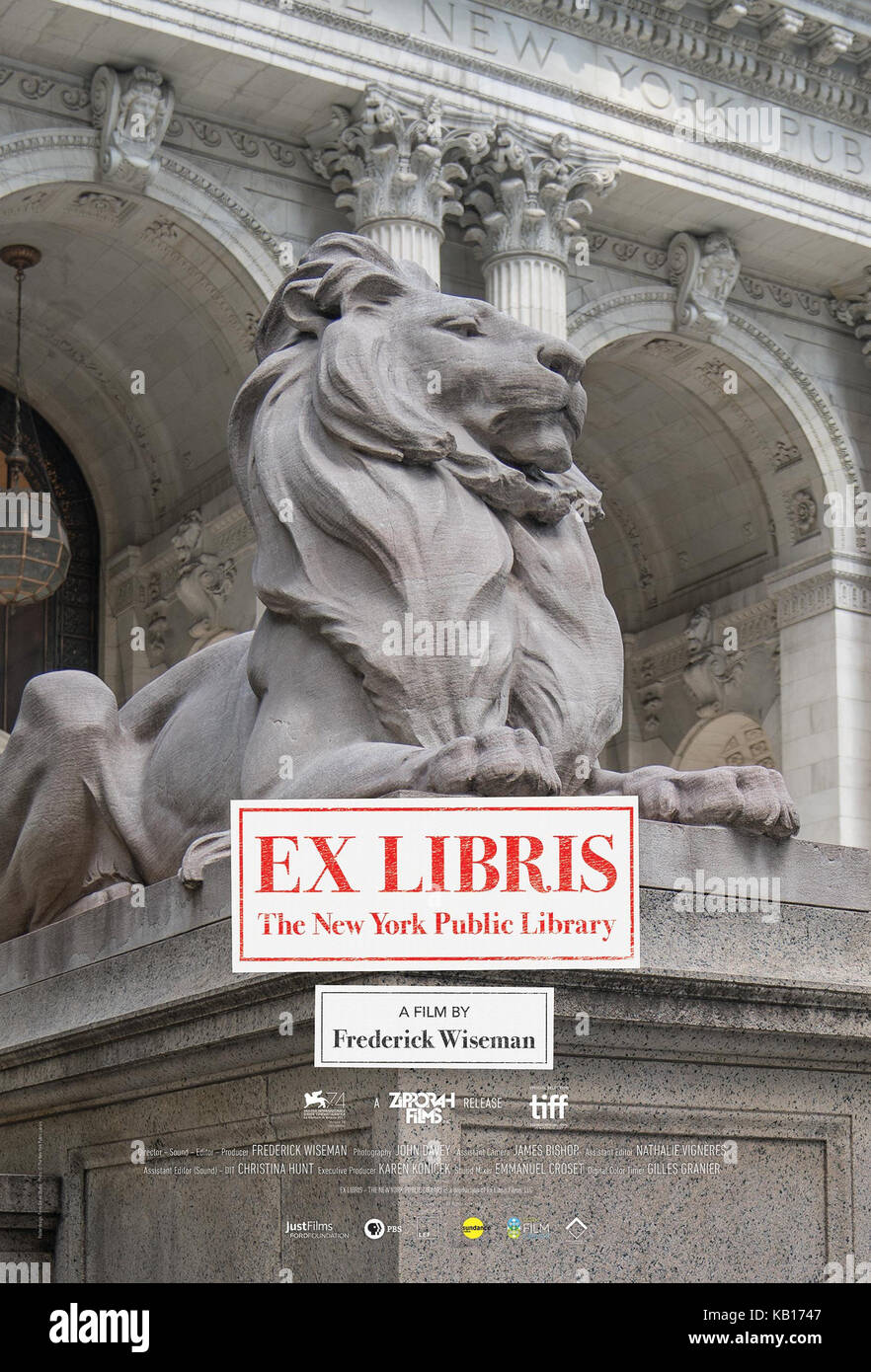 EX LIBRIS: NEW YORK PUBLIC LIBRARY, US poster, 2017. ©Zipporah Films ...