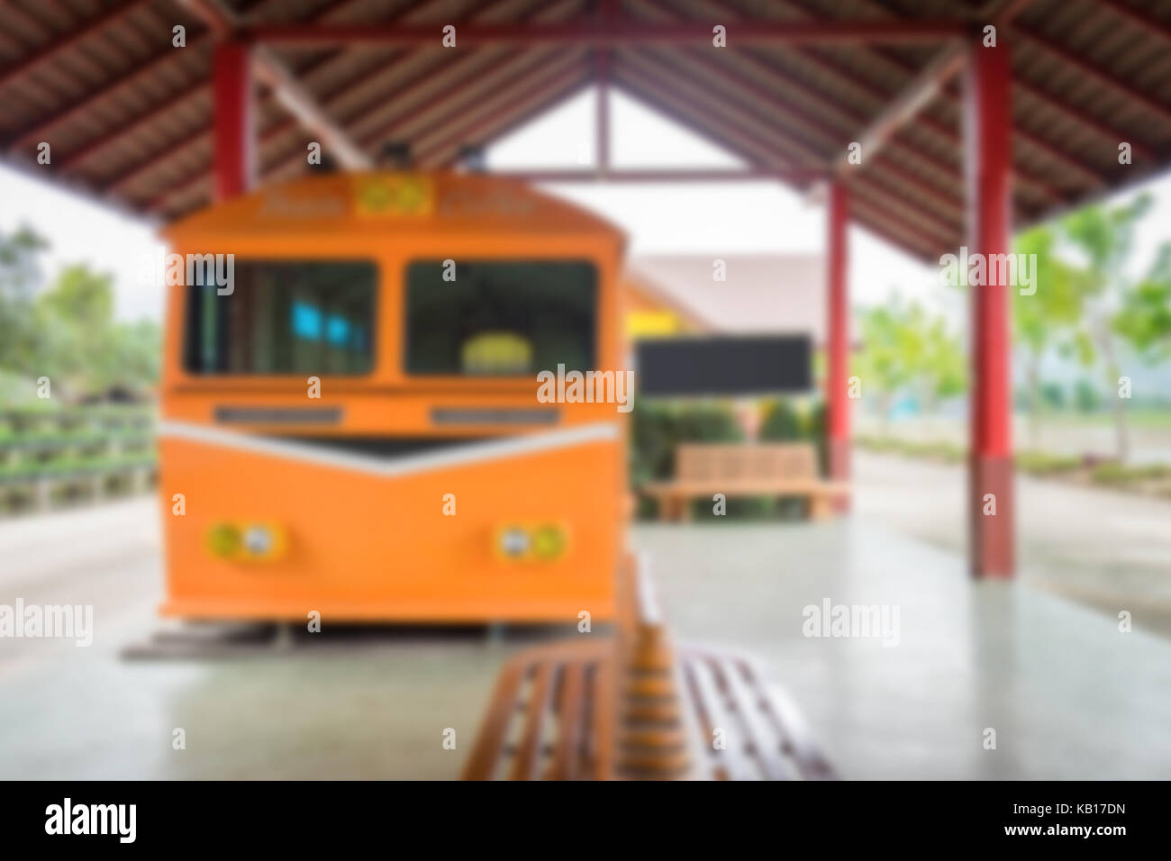 Blurred image bokeh train hi-res stock photography and images - Alamy