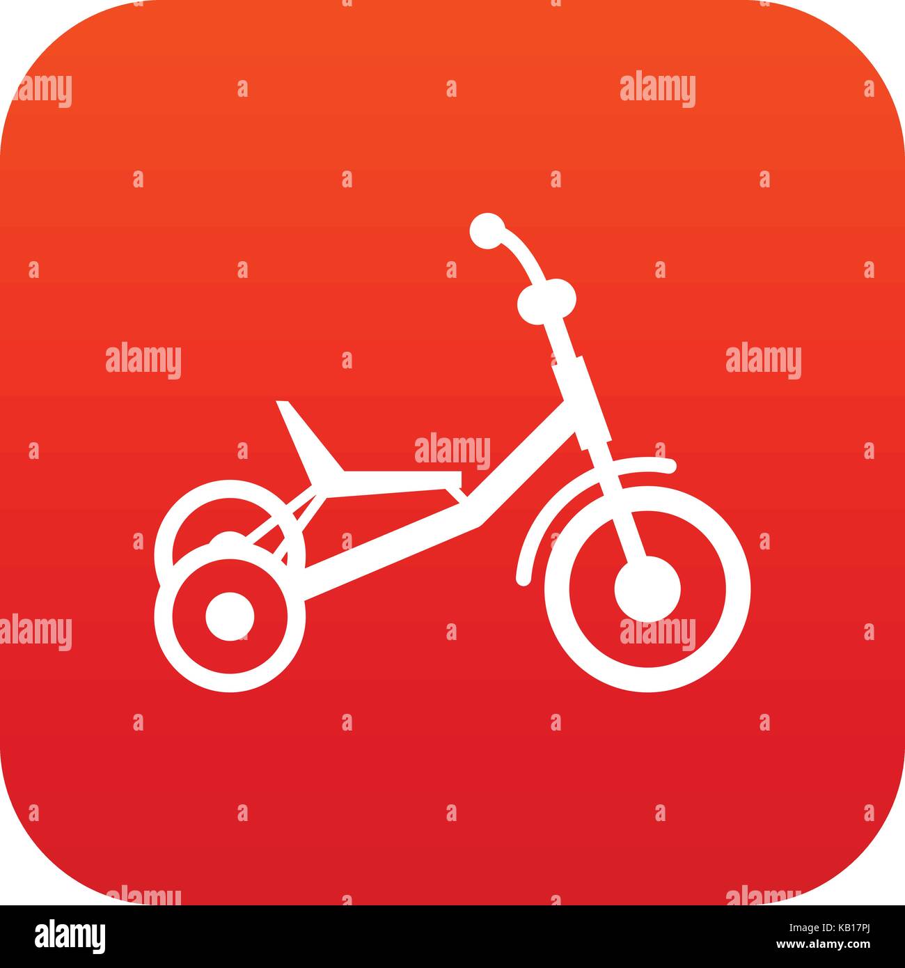 Vintage red tricycle Stock Vector Images - Alamy