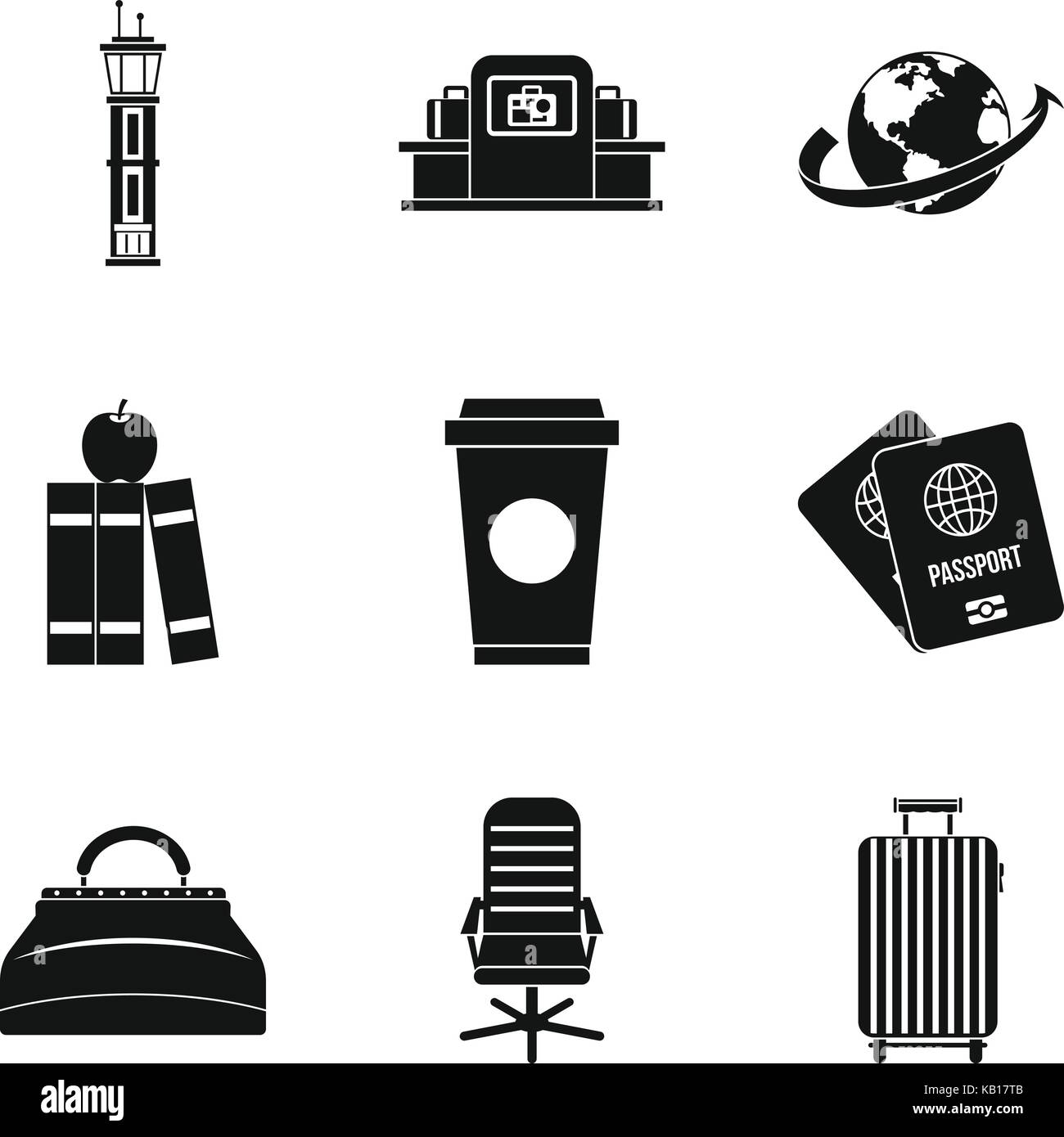 Personal things icons set, simple style Stock Vector Image & Art - Alamy