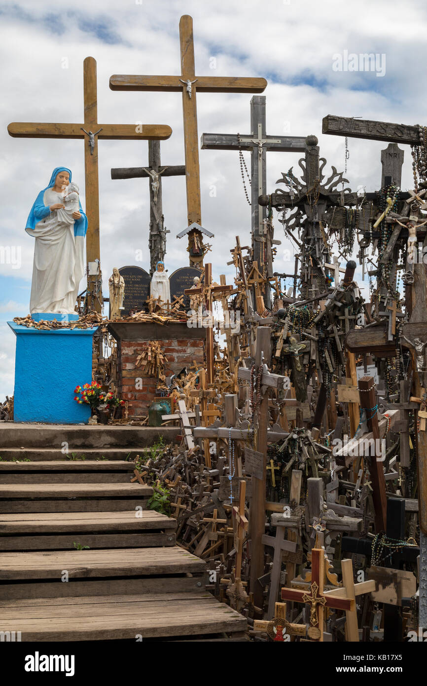 Hill of Crosses; Siauliai; Lithuania; religion; cross; crucifix; virgin ...