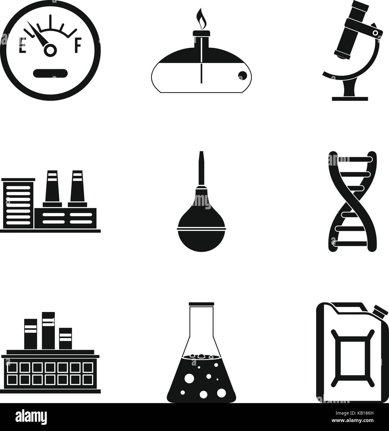Fuel crisis icons set, simple style Stock Vector Image & Art - Alamy