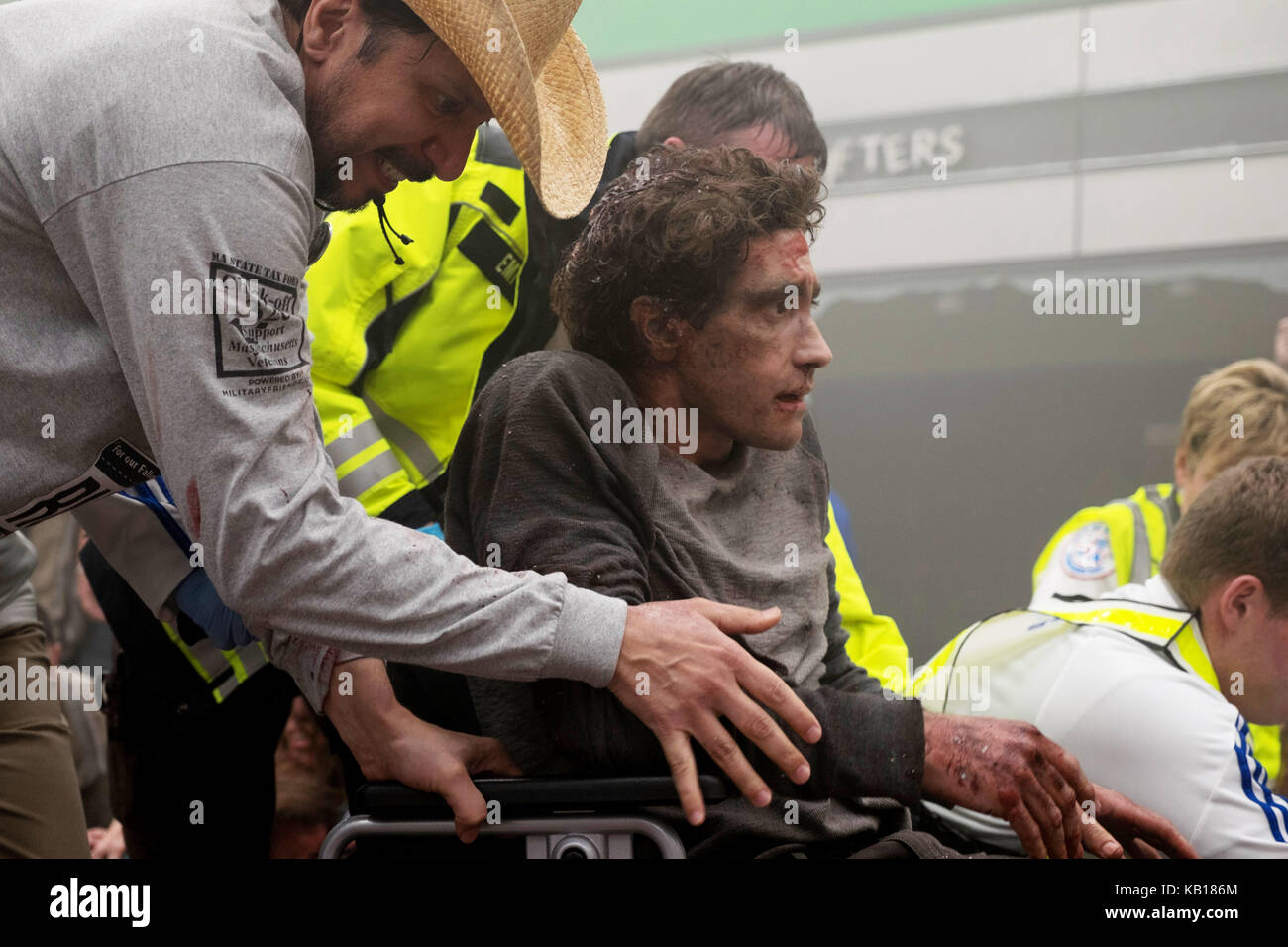 STRONGER, from left, Carlos Sanz, Jake Gyllenhaal, 2017. ph: Scott ...