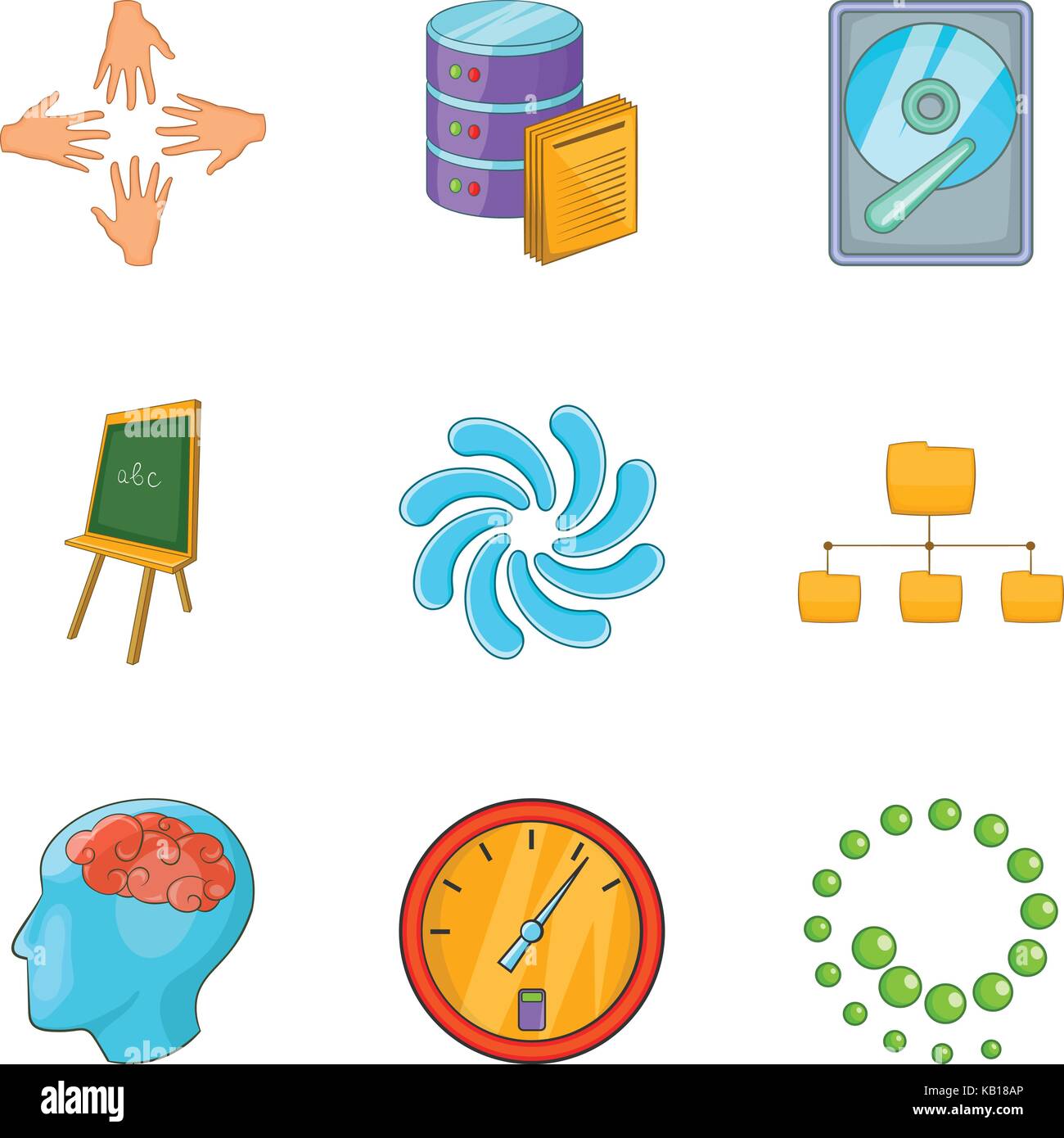 Press conference icons set, cartoon style Stock Vector Image & Art - Alamy
