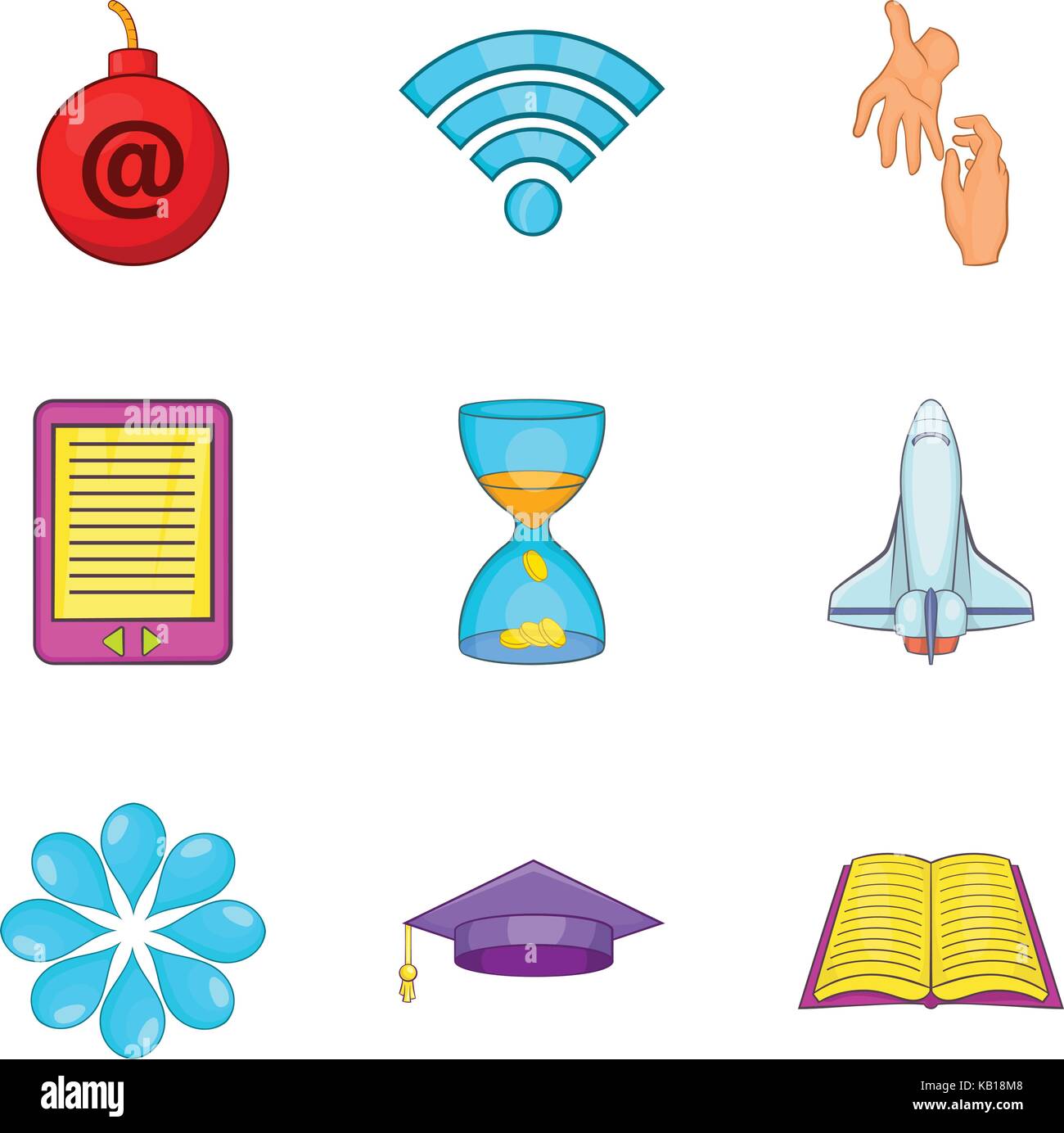 Cordless icons set, cartoon style Stock Vector Image & Art - Alamy