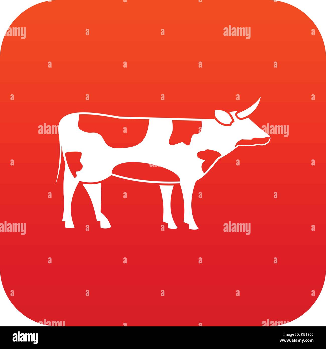 Grassland red bull Stock Vector Images - Alamy