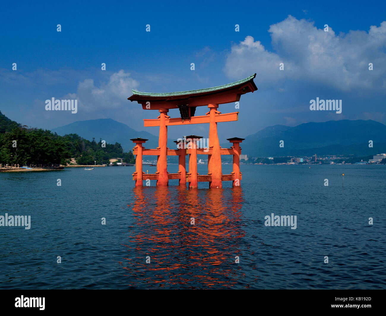 Miyajima gate in Japan Stock Photo - Alamy