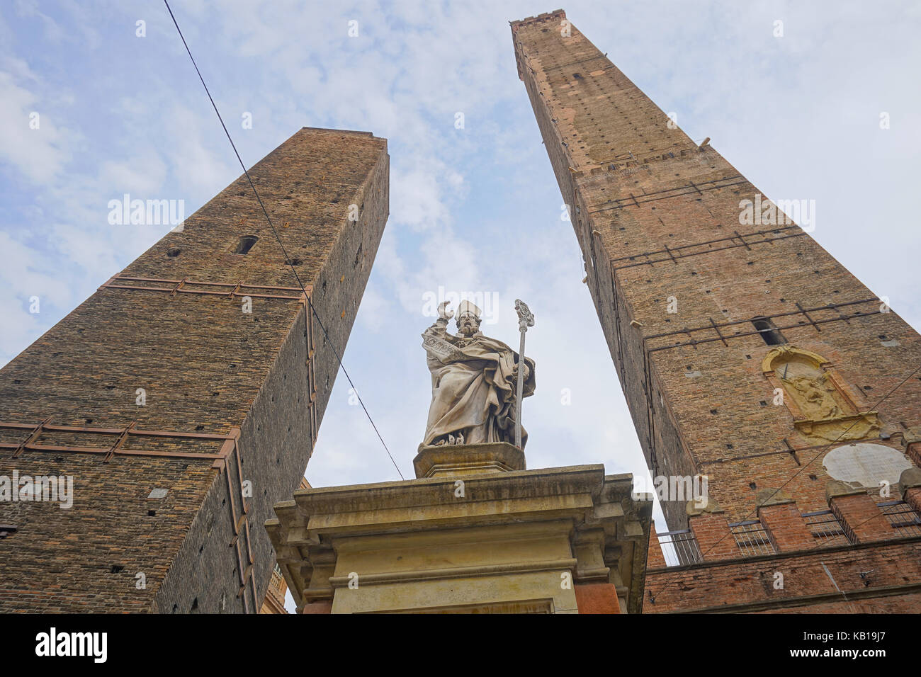 A general view of the Two Towers (le due torri in Italian), which ...