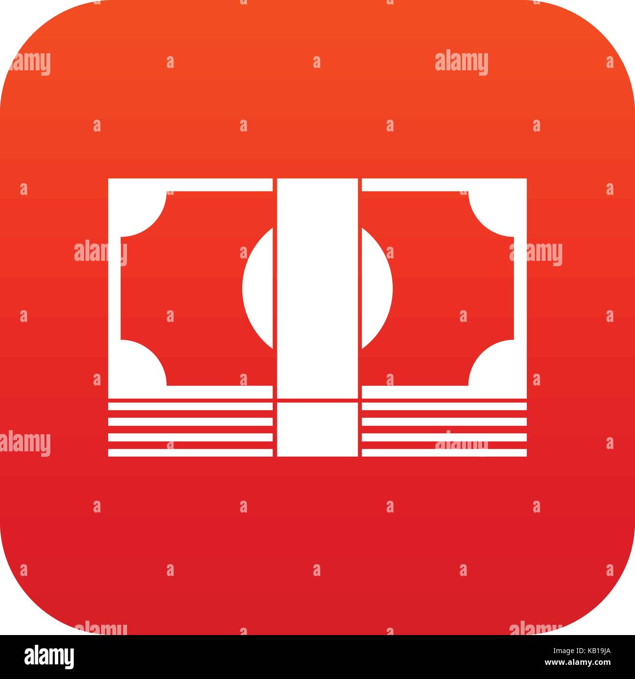 Swiss Franc banknote icon digital red Stock Vector Image & Art - Alamy