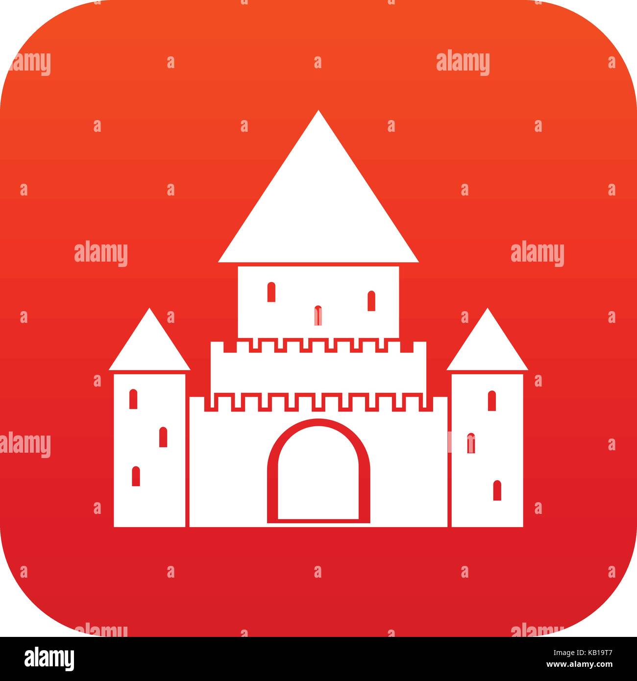 Digital vector landscape lake red hi-res stock photography and images ...