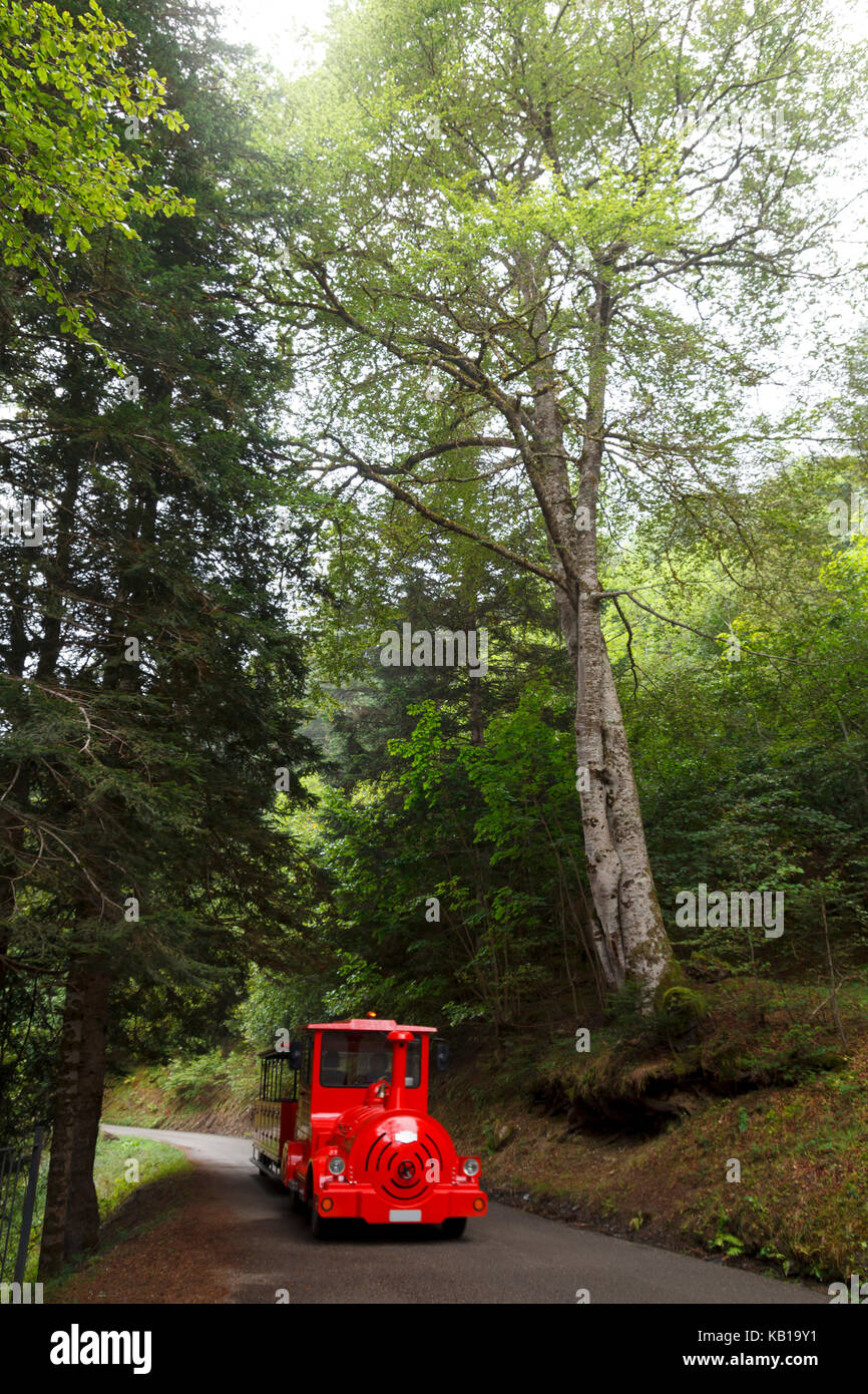 Red train pyrenees hi-res stock photography and images - Alamy