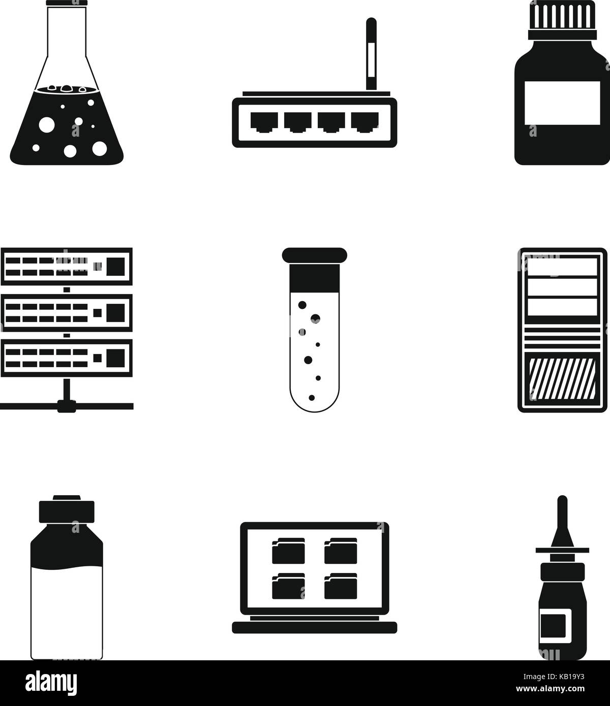 Medical practice icons set, simple style Stock Vector Image & Art - Alamy