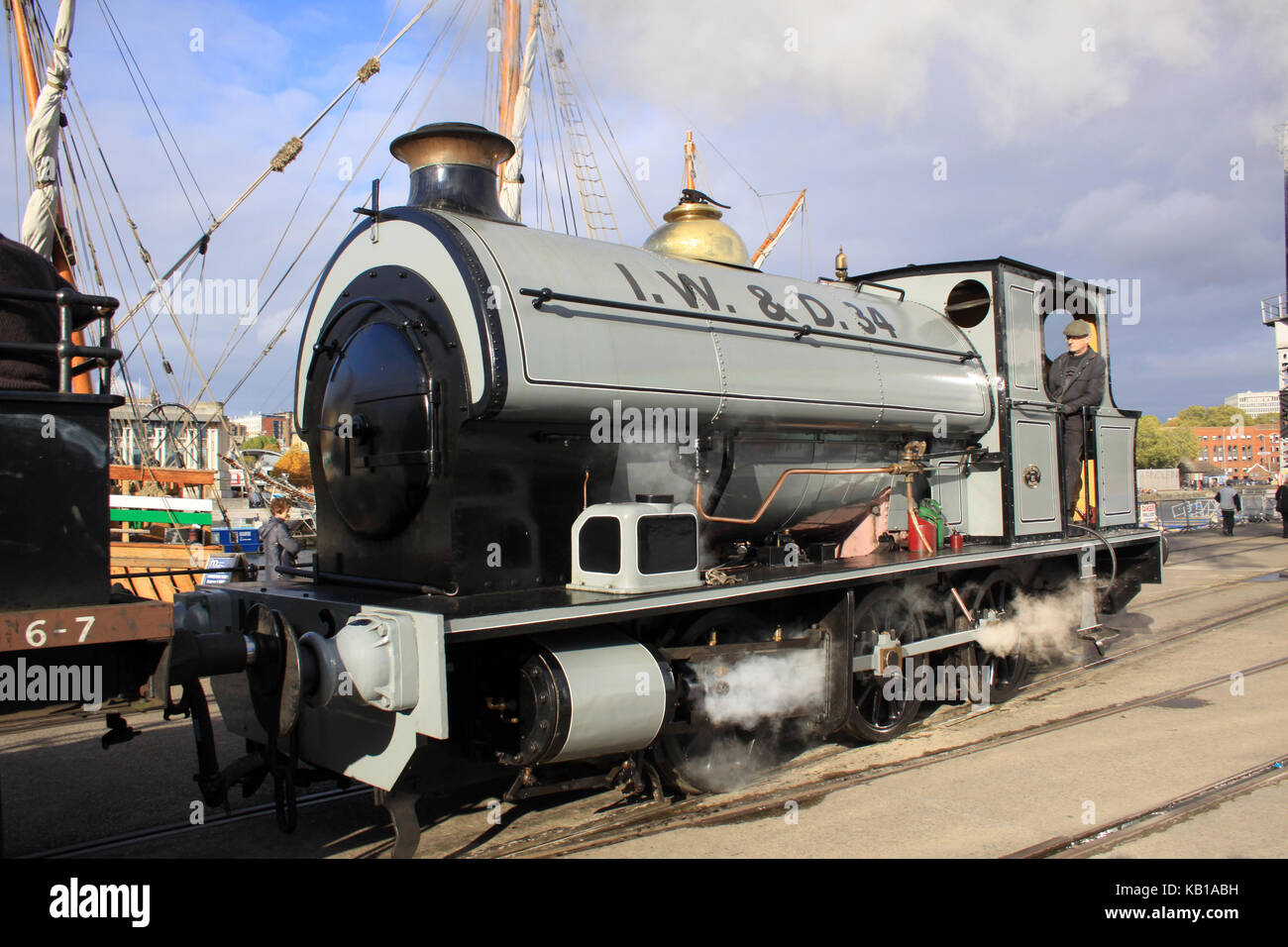 Avonside Engine Company Ltd 0-6-0 Steam Train No 34 Portbury of Bristol ...