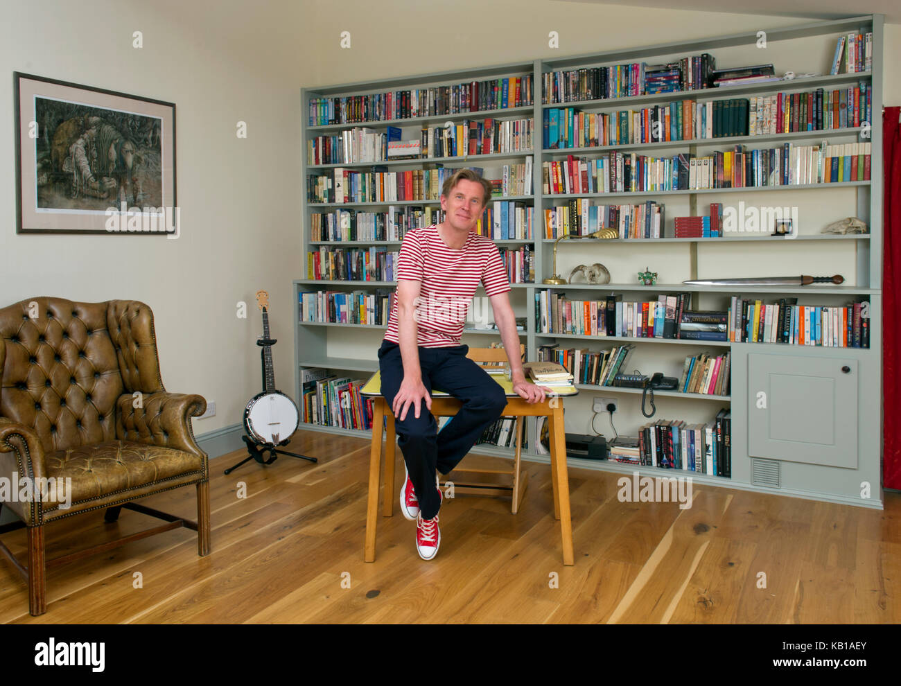 Childrens author Phillip Reeve at his home in Devonshire, UK Stock ...