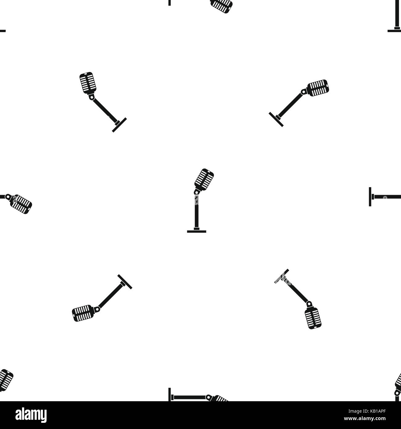 Microphone pattern seamless black Stock Vector Image & Art - Alamy