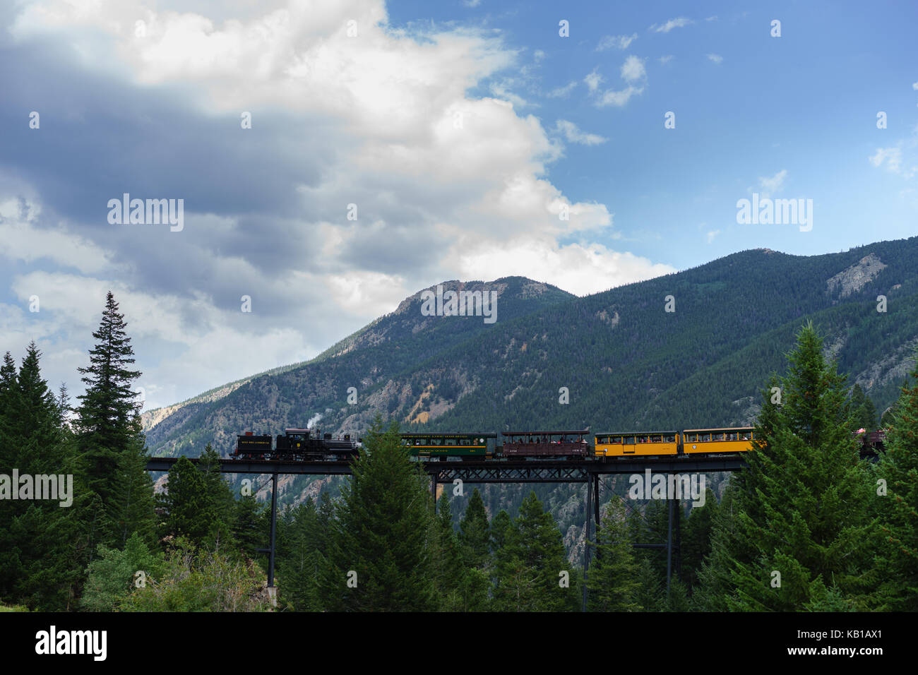 Georgetown CO vintage Railroad Stock Photo - Alamy