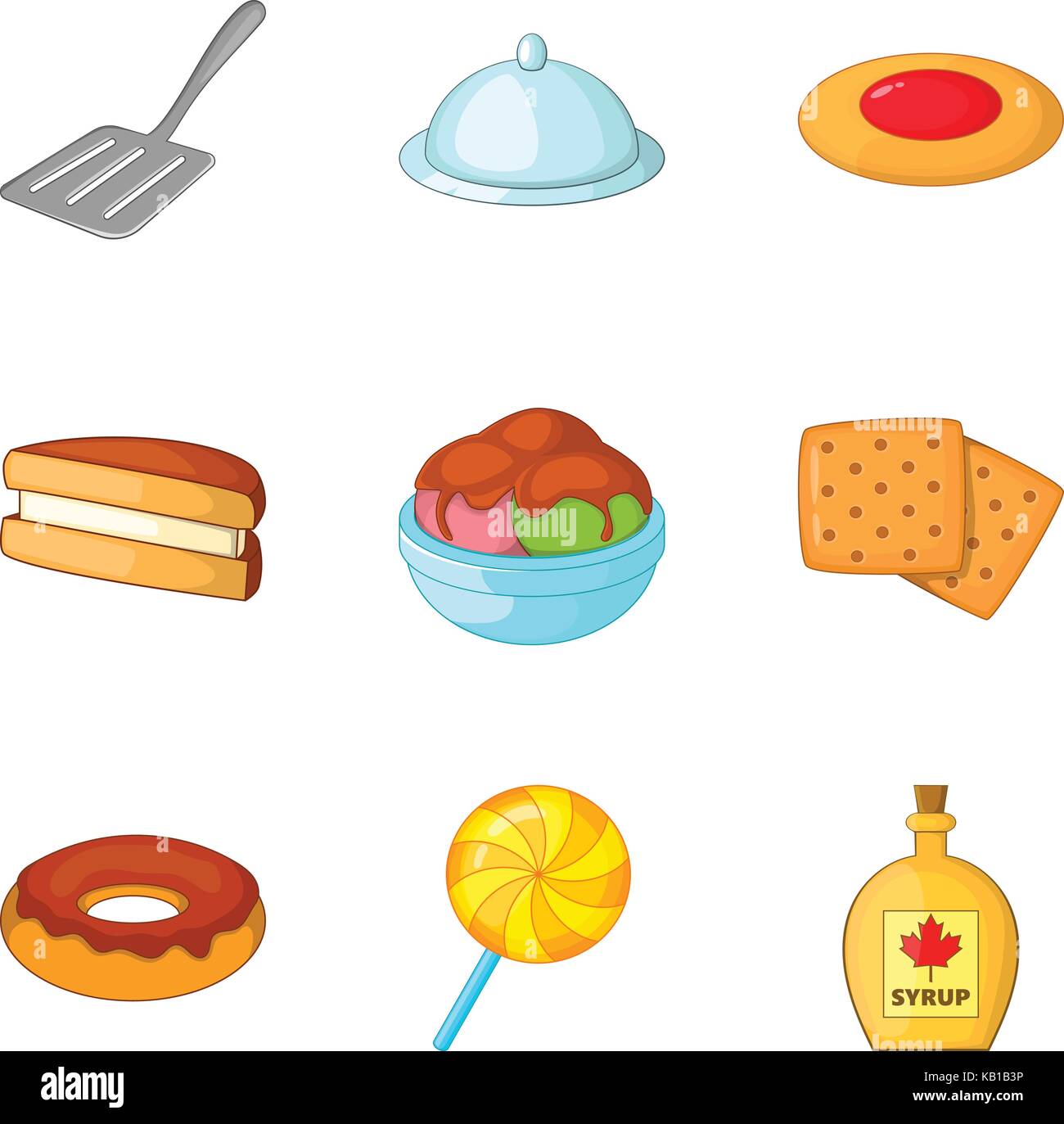 Fritter Stock Vector Images - Alamy