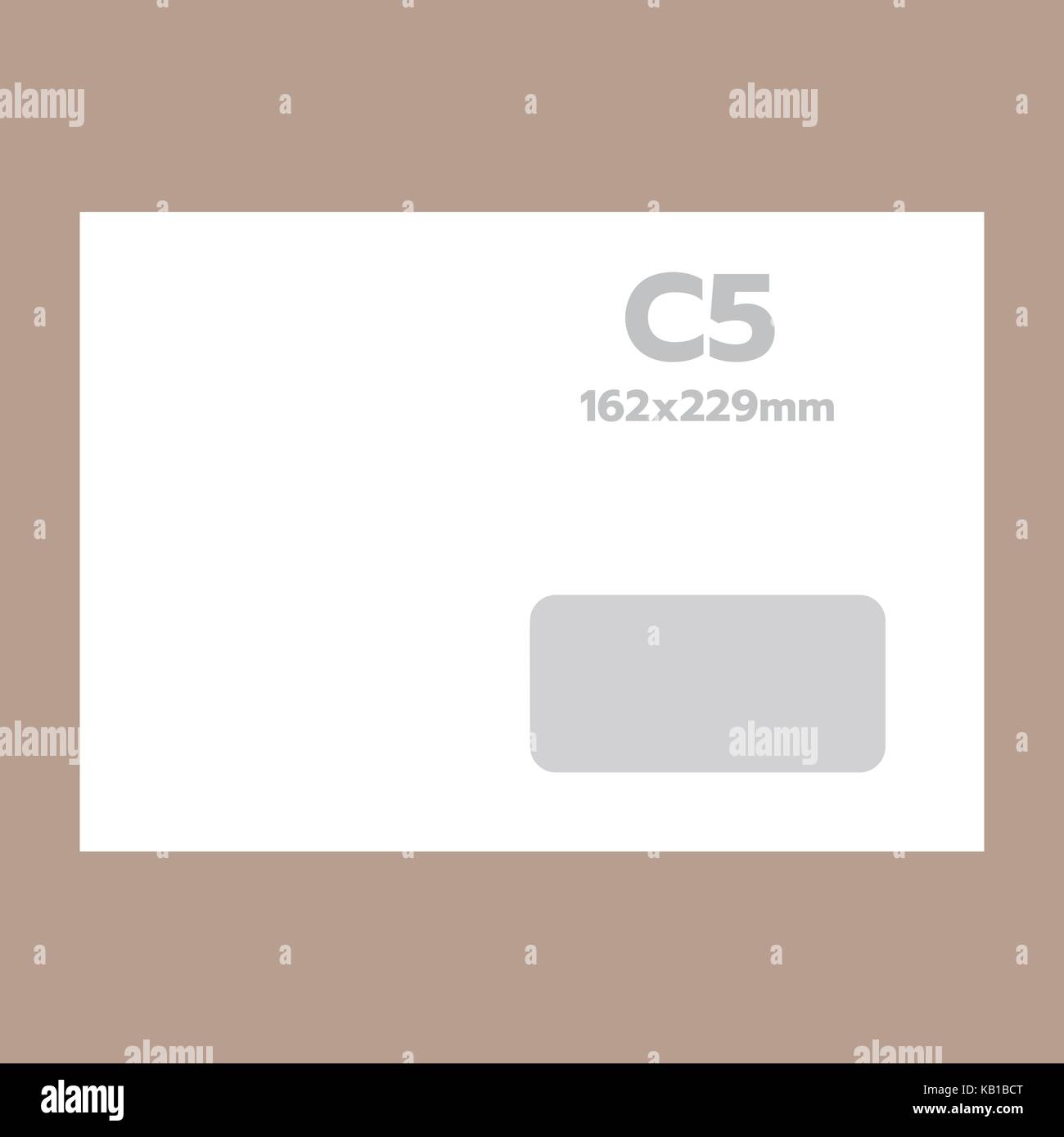 C5 envelope mockup, realistic style Stock Vector Image & Art - Alamy