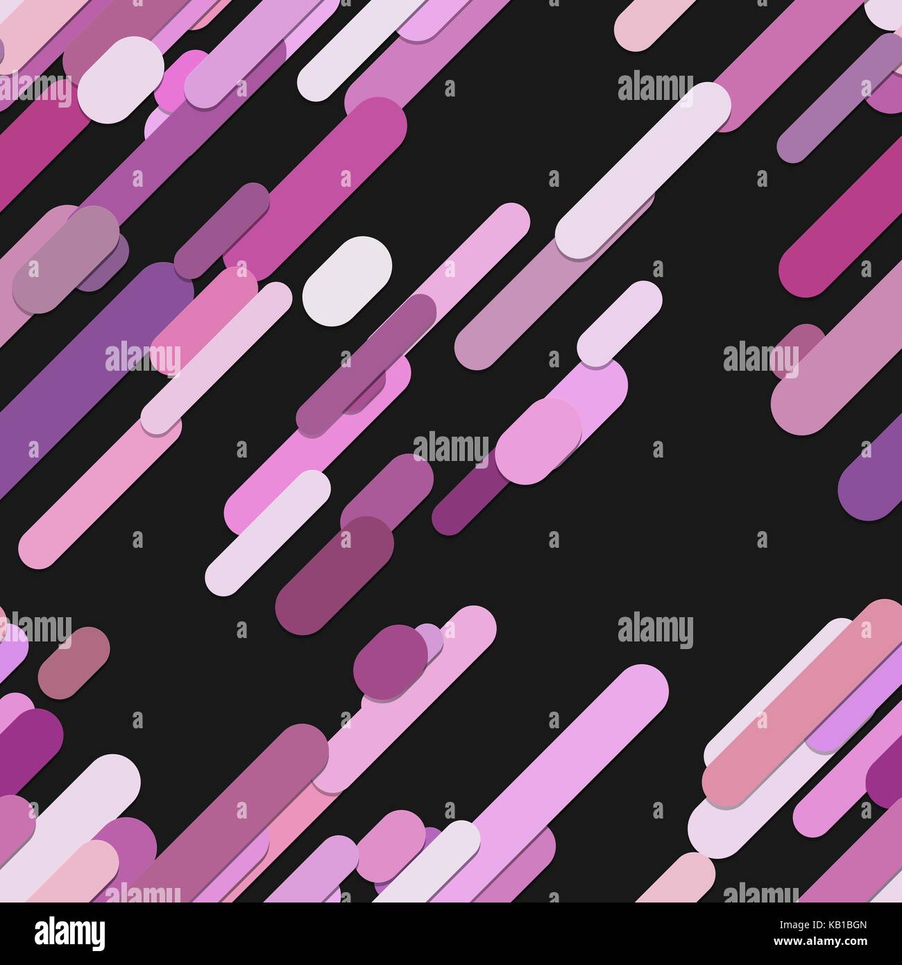 Seamless abstract random rounded diagonal stripe background pattern - trendy vector graphic from ...