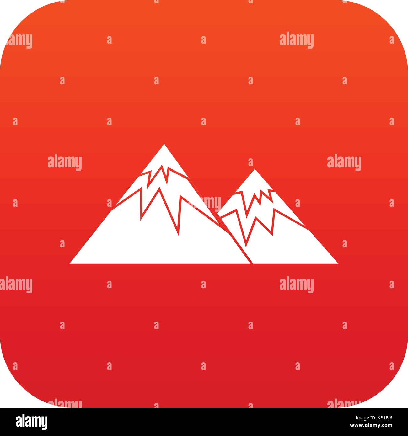 Swiss alps icon digital red Stock Vector Image & Art - Alamy