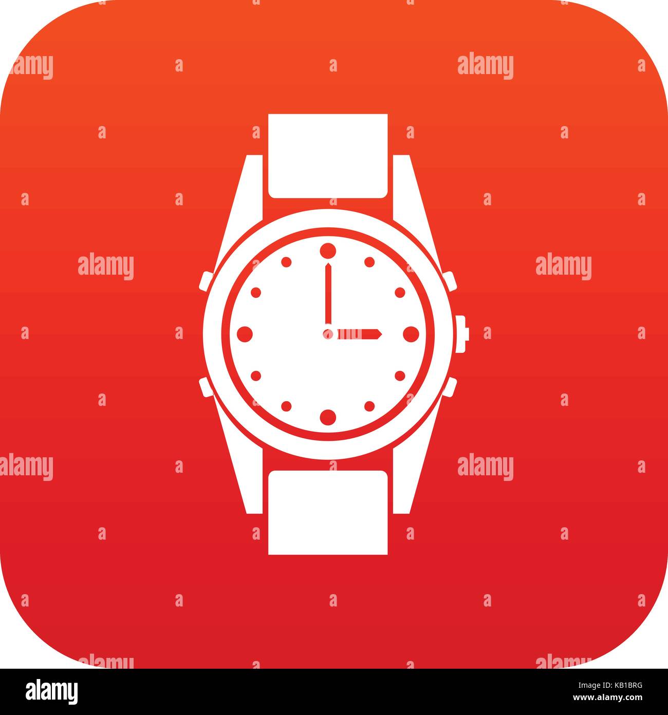 Swiss watch icon digital red Stock Vector Image & Art - Alamy