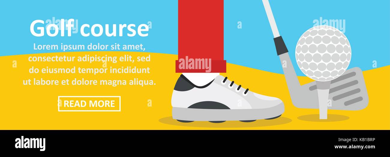 Golf course banner horizontal concept Stock Vector Image & Art - Alamy