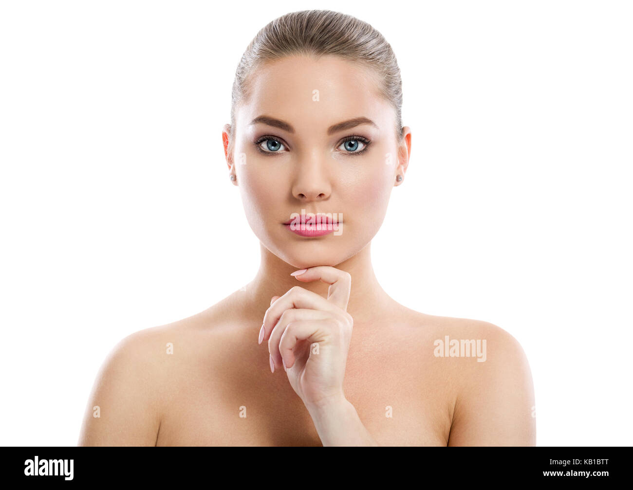 Cheerful clean face of pretty teen girl Stock Photo - Alamy