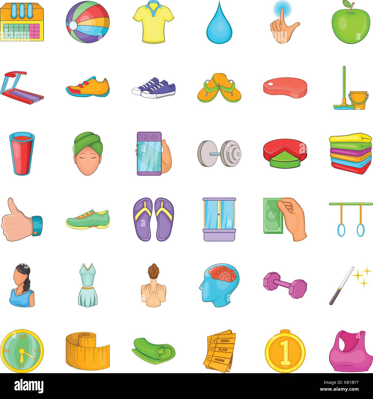 Energy icons set, cartoon style Stock Vector Image & Art - Alamy