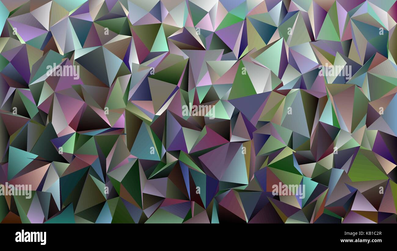 Abstract Chaotic Triangle Pattern Background Vector Mosaic Graphic From Colored Triangles
