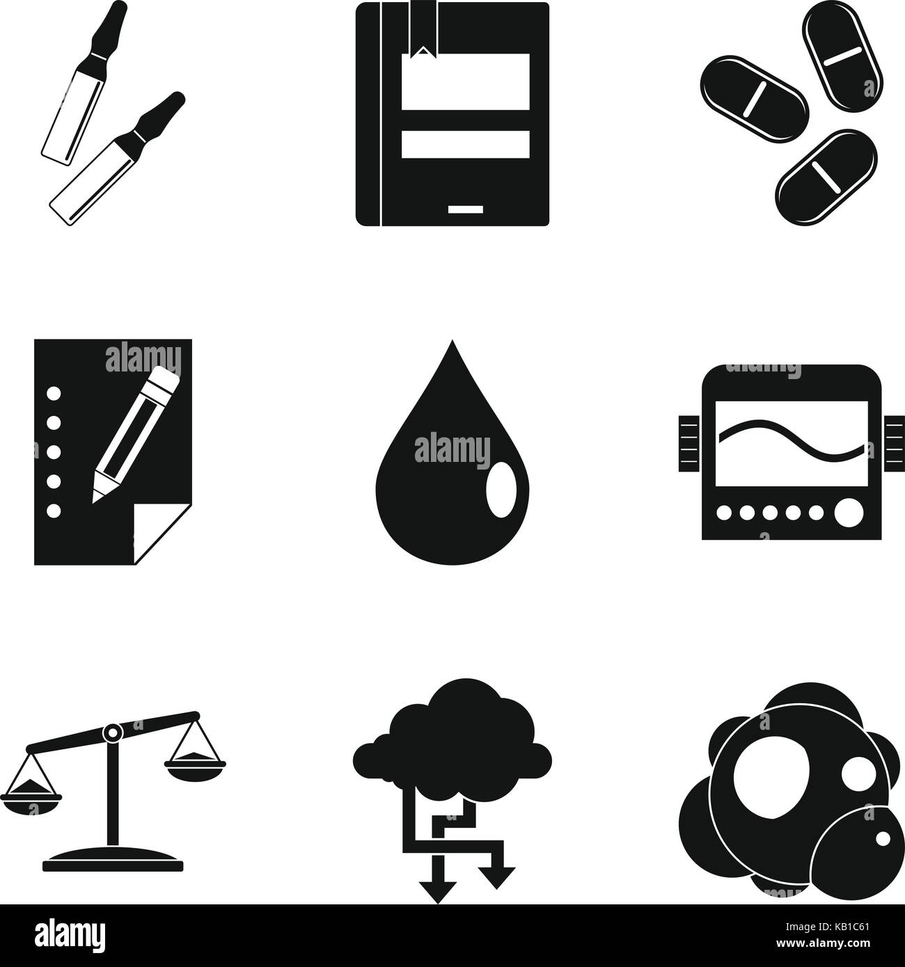 Pharmacist icons set, simple style Stock Vector Image & Art - Alamy