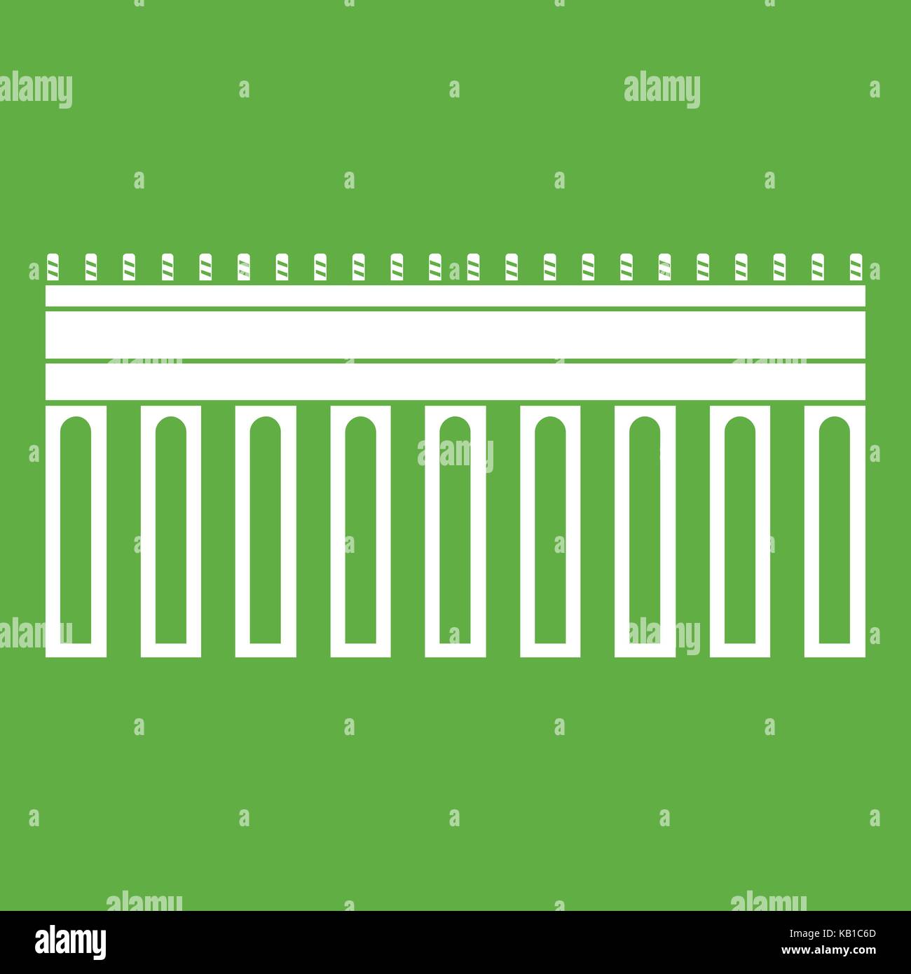 Green balustrade Stock Vector Images - Alamy