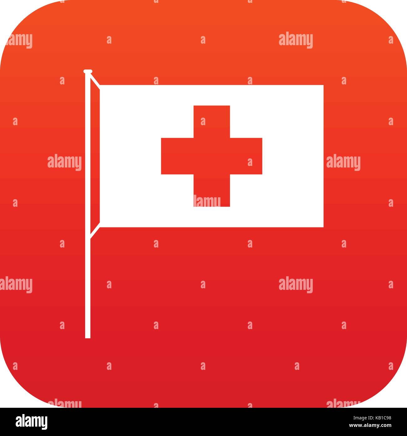 Switzerland flag icon digital red Stock Vector Image & Art - Alamy