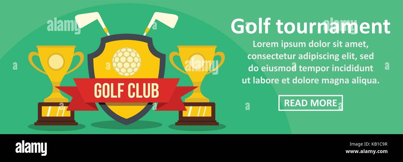 Golf tournament banner horizontal concept Stock Vector Image & Art - Alamy