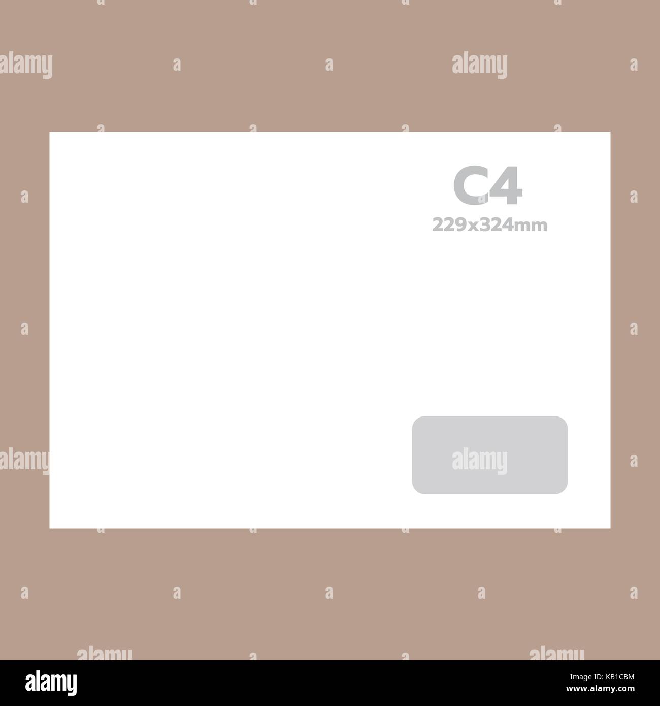C4 envelope mockup, realistic style Stock Vector Image & Art - Alamy