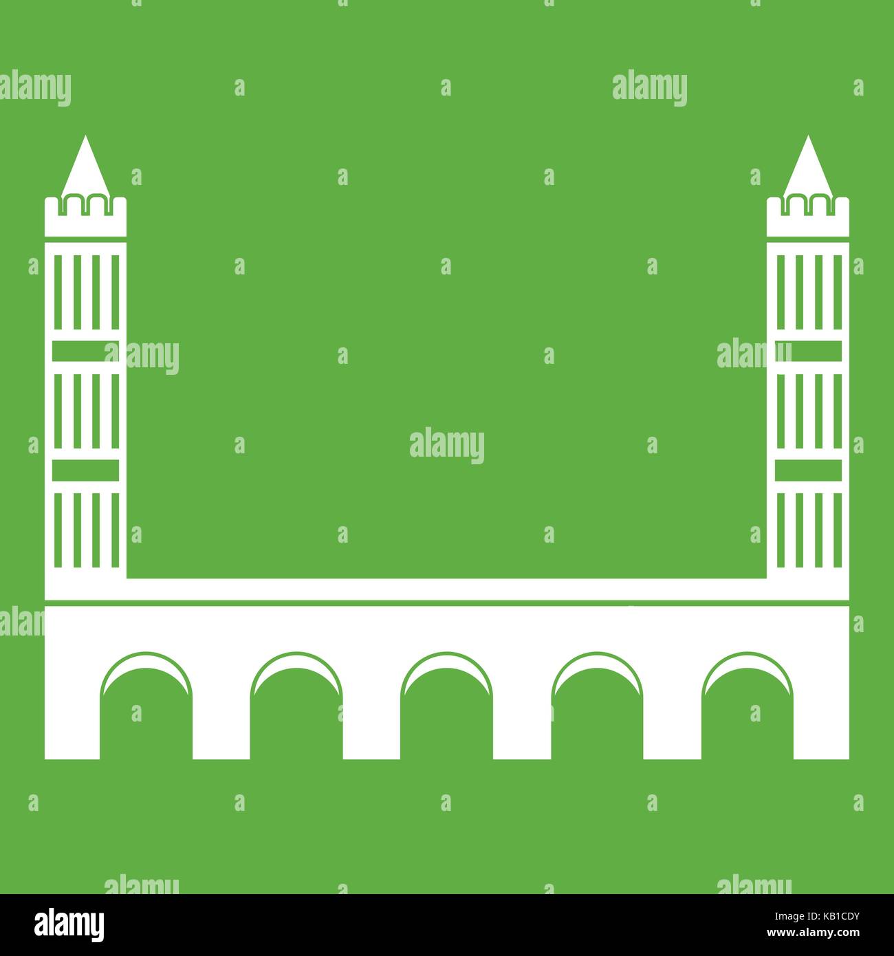 Bridge icon green Stock Vector Image & Art - Alamy