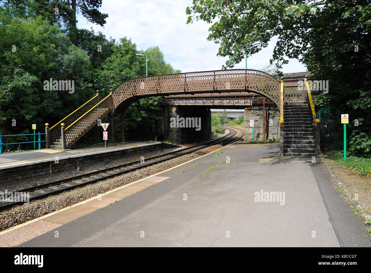 Looking east from Cogan Station Stock Photo - Alamy