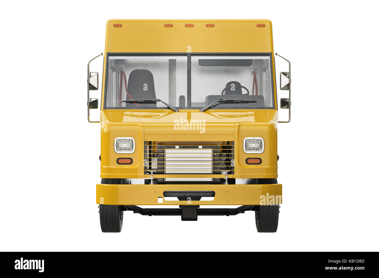 Food truck, front view Stock Photo - Alamy