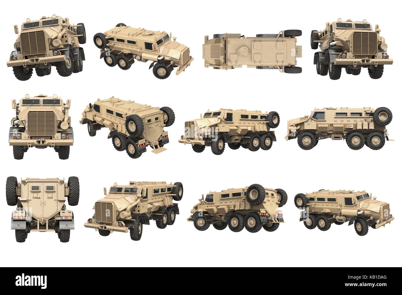 Truck military army transport set Stock Photo - Alamy