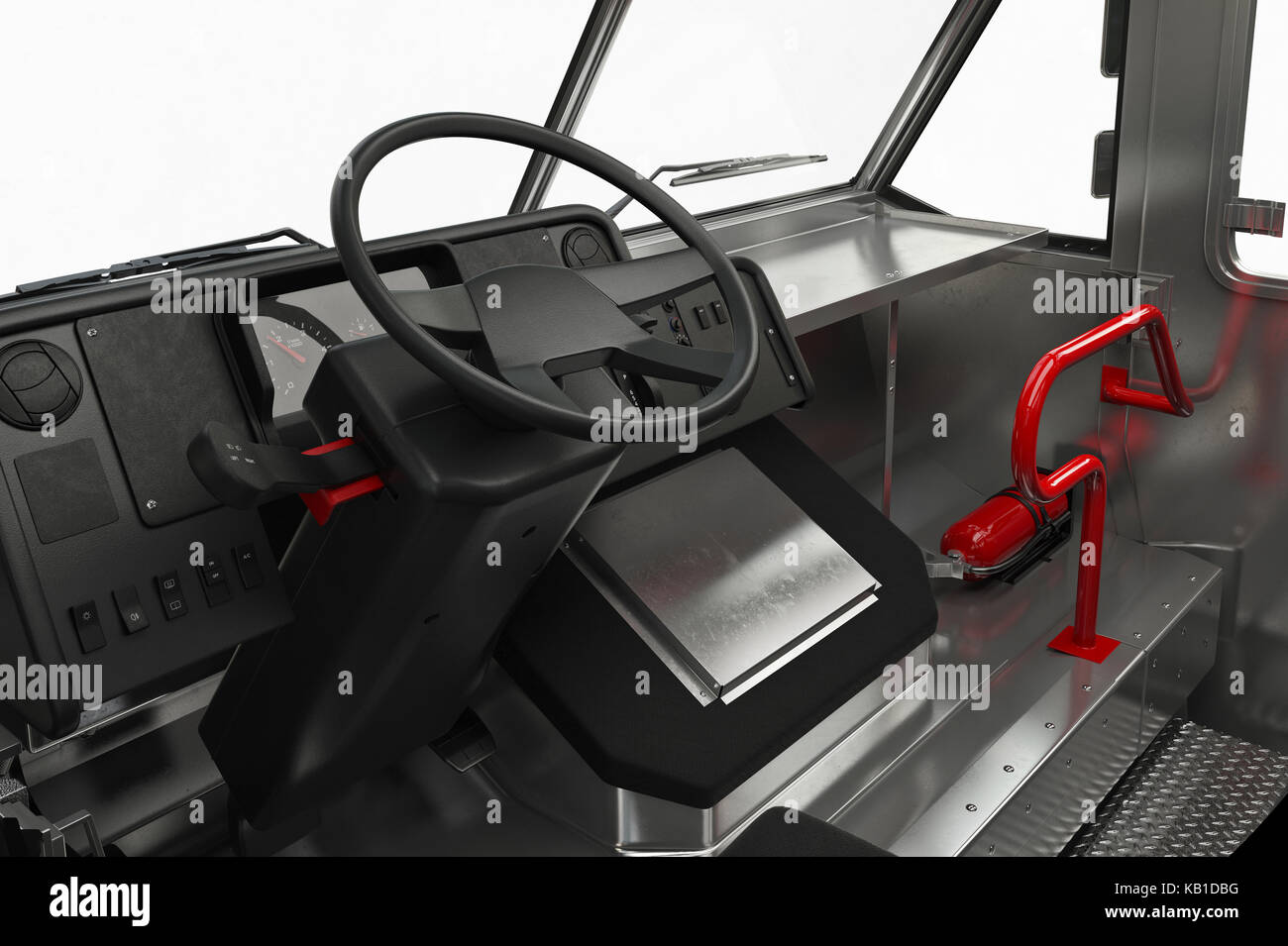 Van interior cabin, close view Stock Photo - Alamy