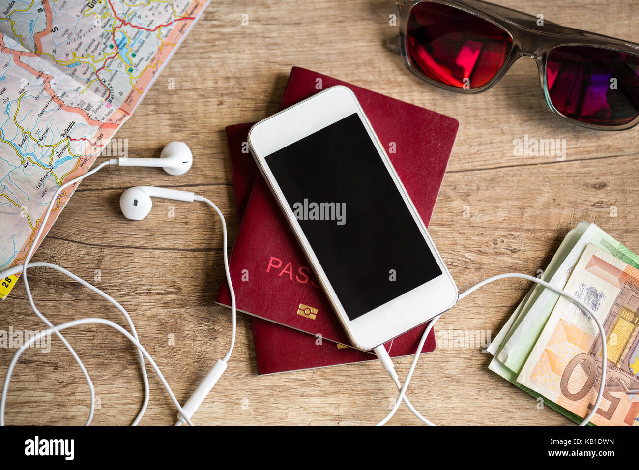 Map table travel planning hi-res stock photography and images - Alamy