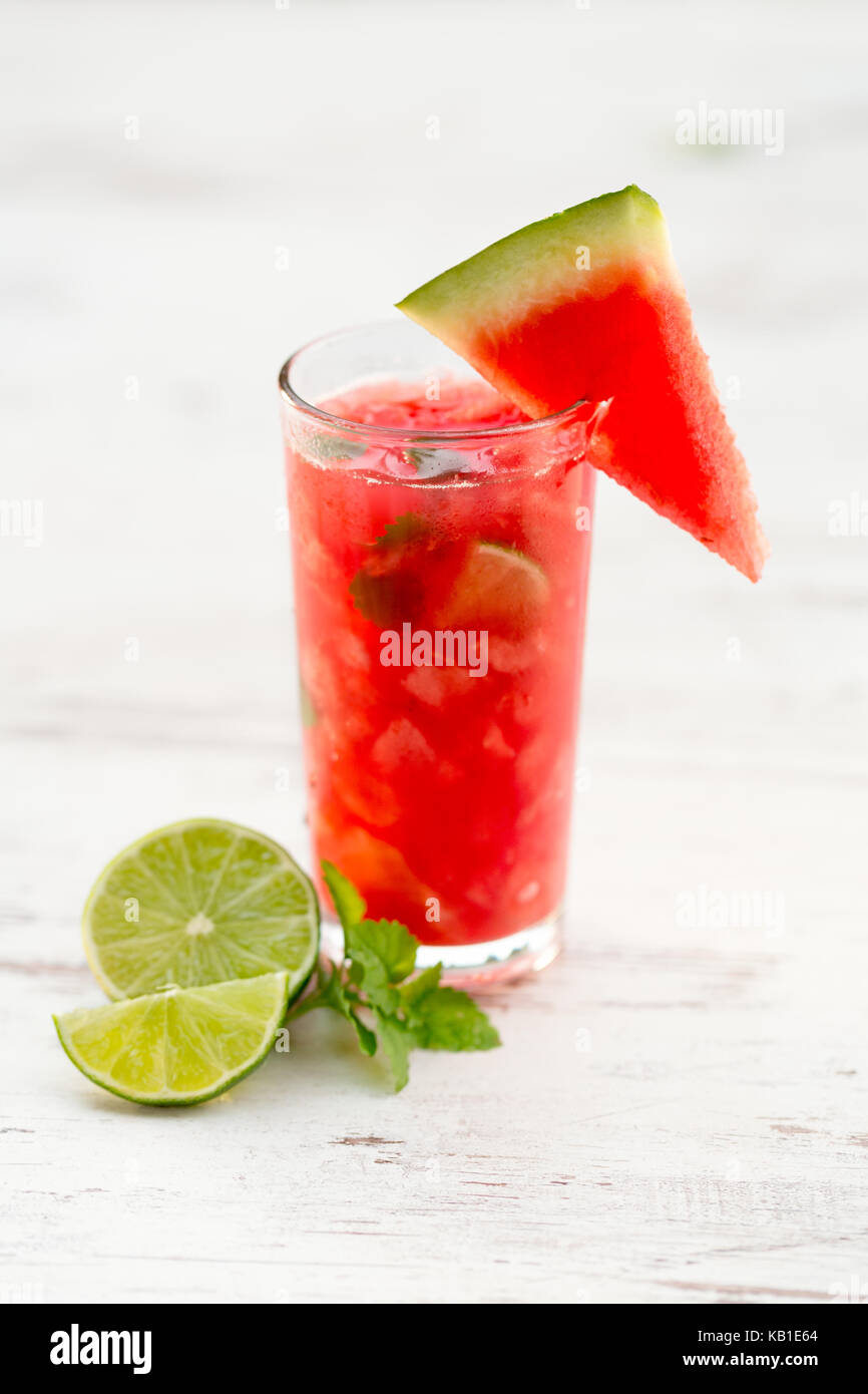 refreshing fruit cocktail of watermelon Stock Photo - Alamy
