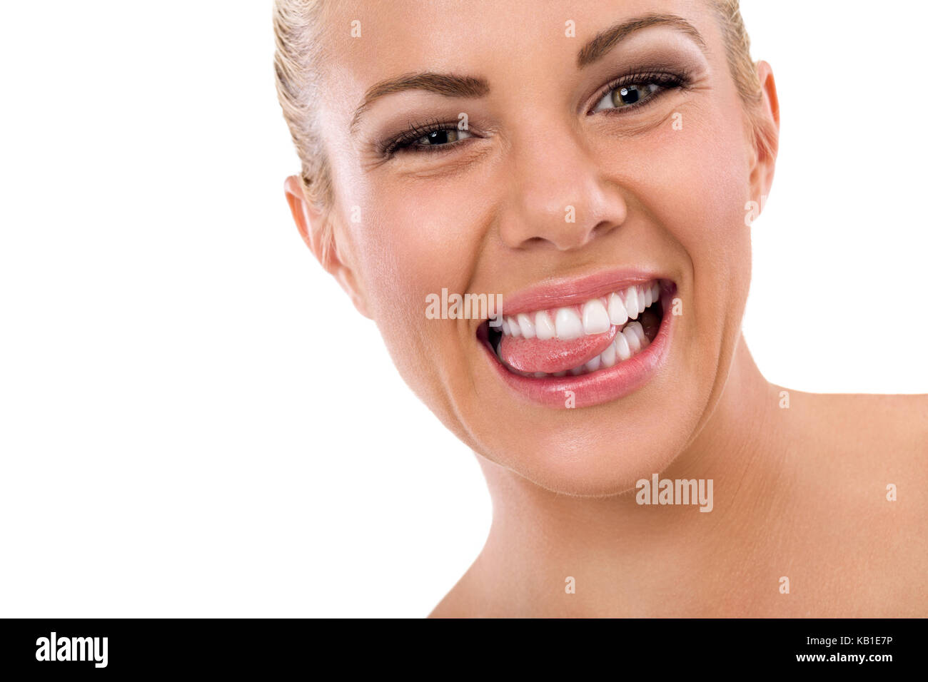Bite biting teeth hi-res stock photography and images - Alamy