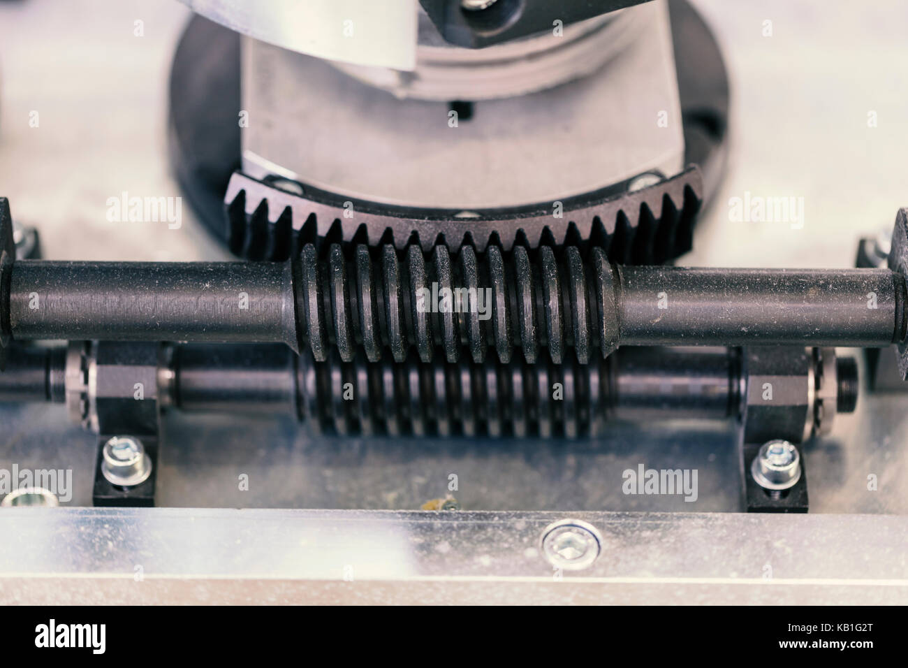 rotating gears on machine for printing Stock Photo - Alamy