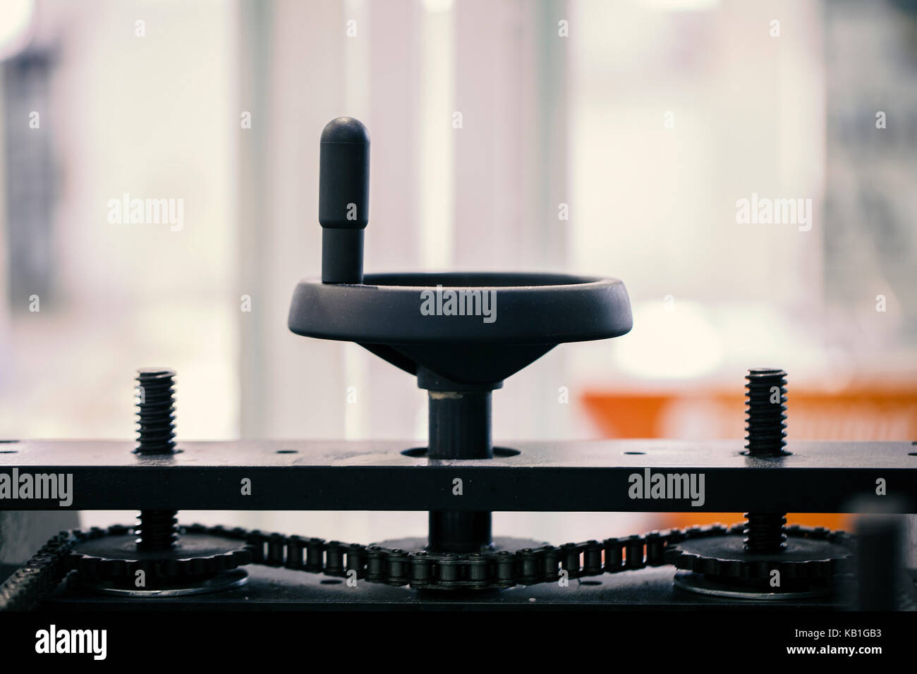 rotating gears on machine for printing Stock Photo - Alamy