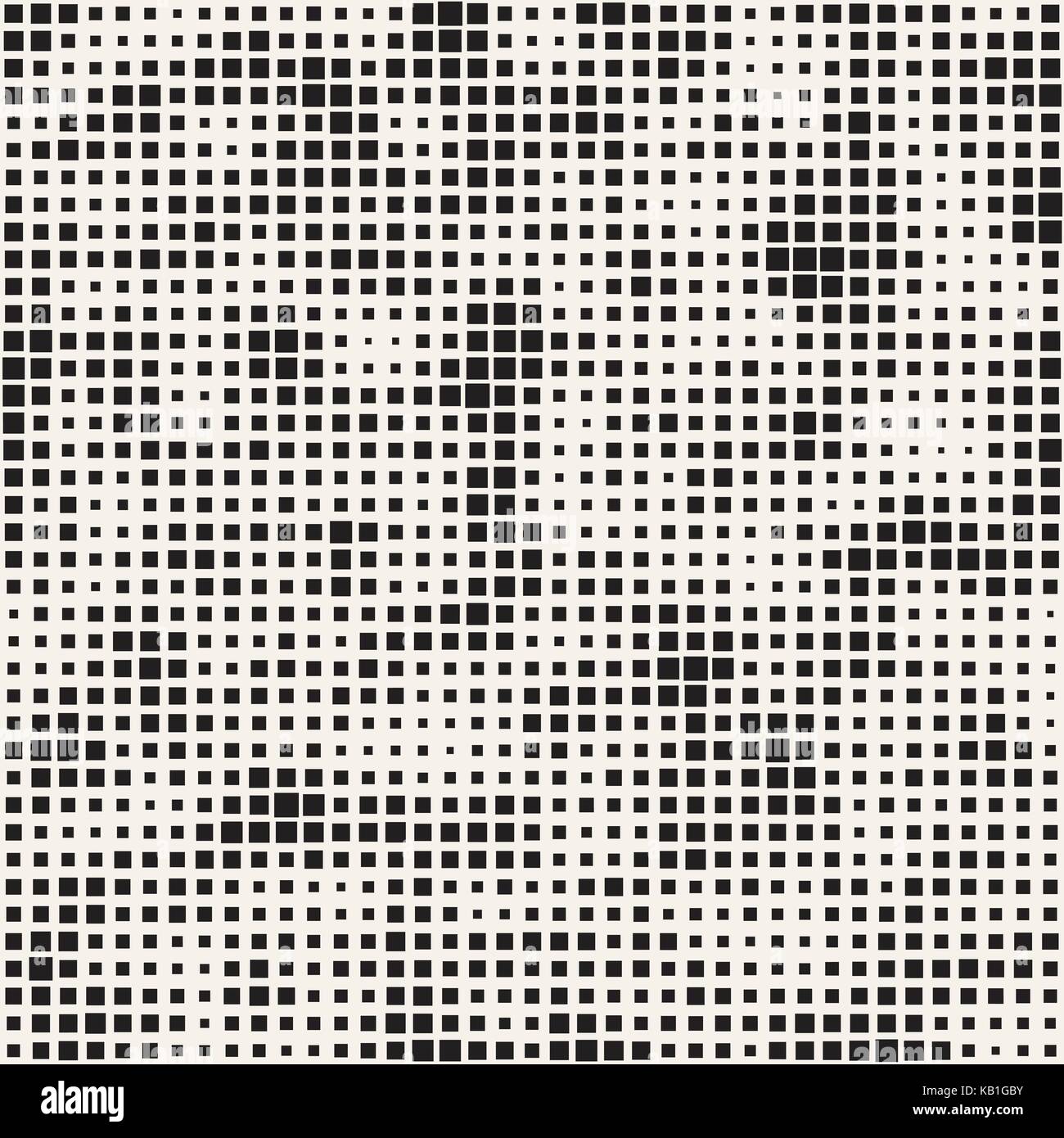 Modern Stylish Halftone Texture. Endless Abstract Background With Random Size Squares. Vector ...